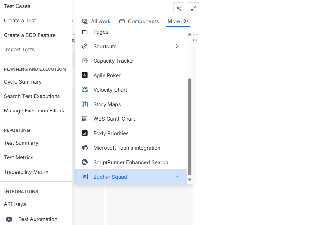 please let me know where is the Test Case import o...