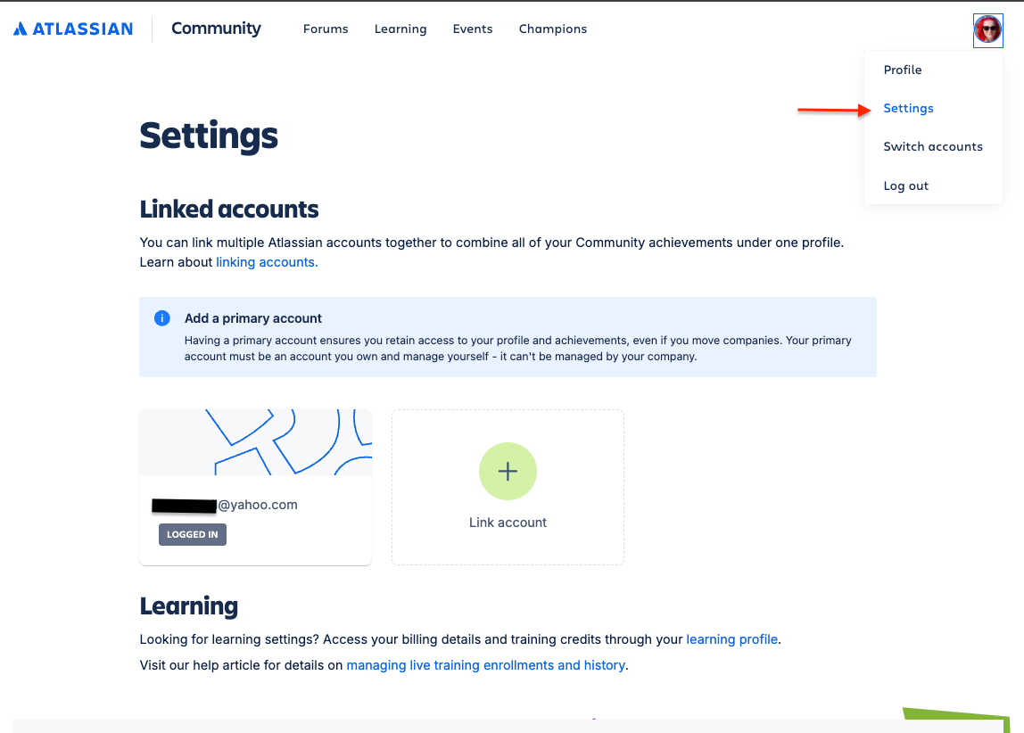 Manage your Atlassian Community profile - Atlassian Community