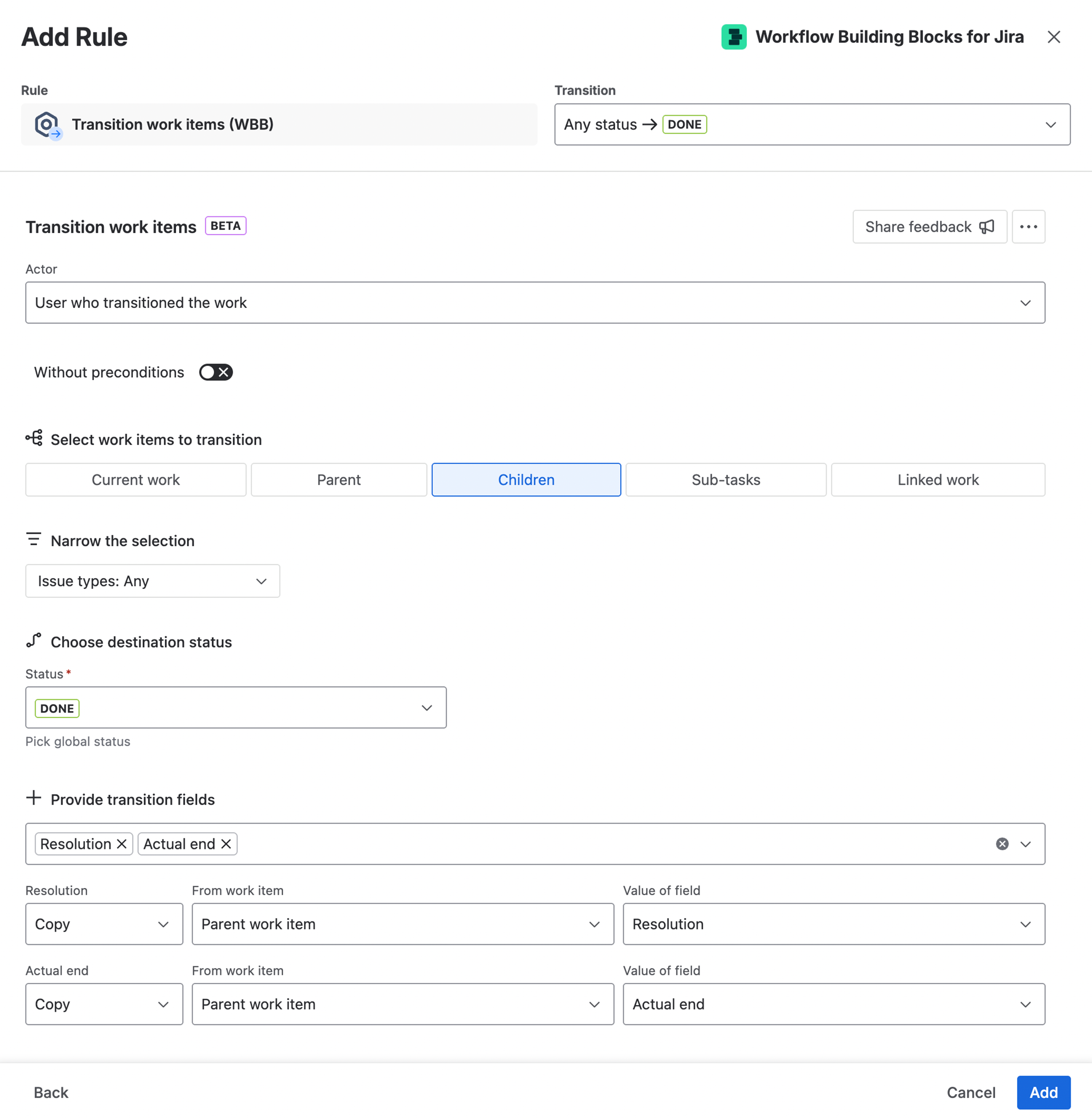 🚀 Automatically change the status of linked issue... - Atlassian Community