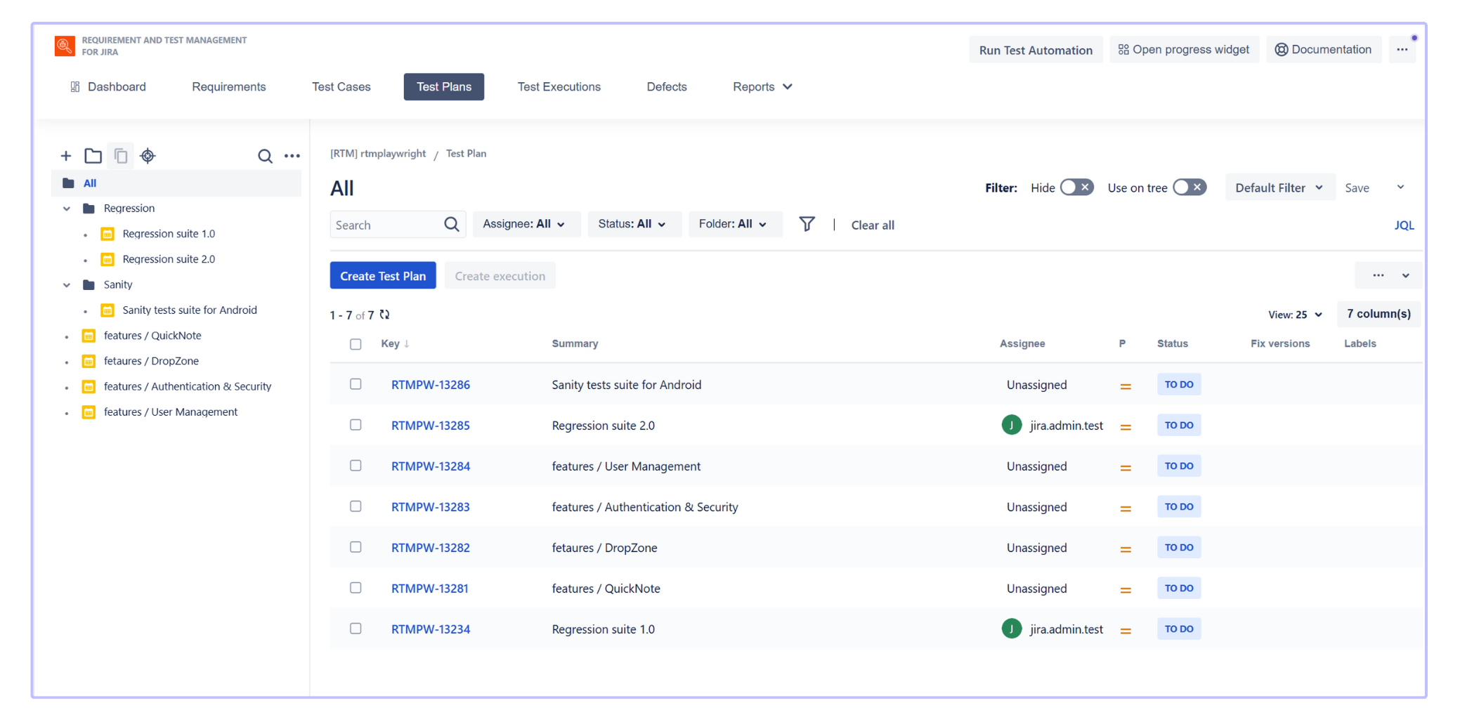 How to manage testing and requirements in RTM - Atlassian Community
