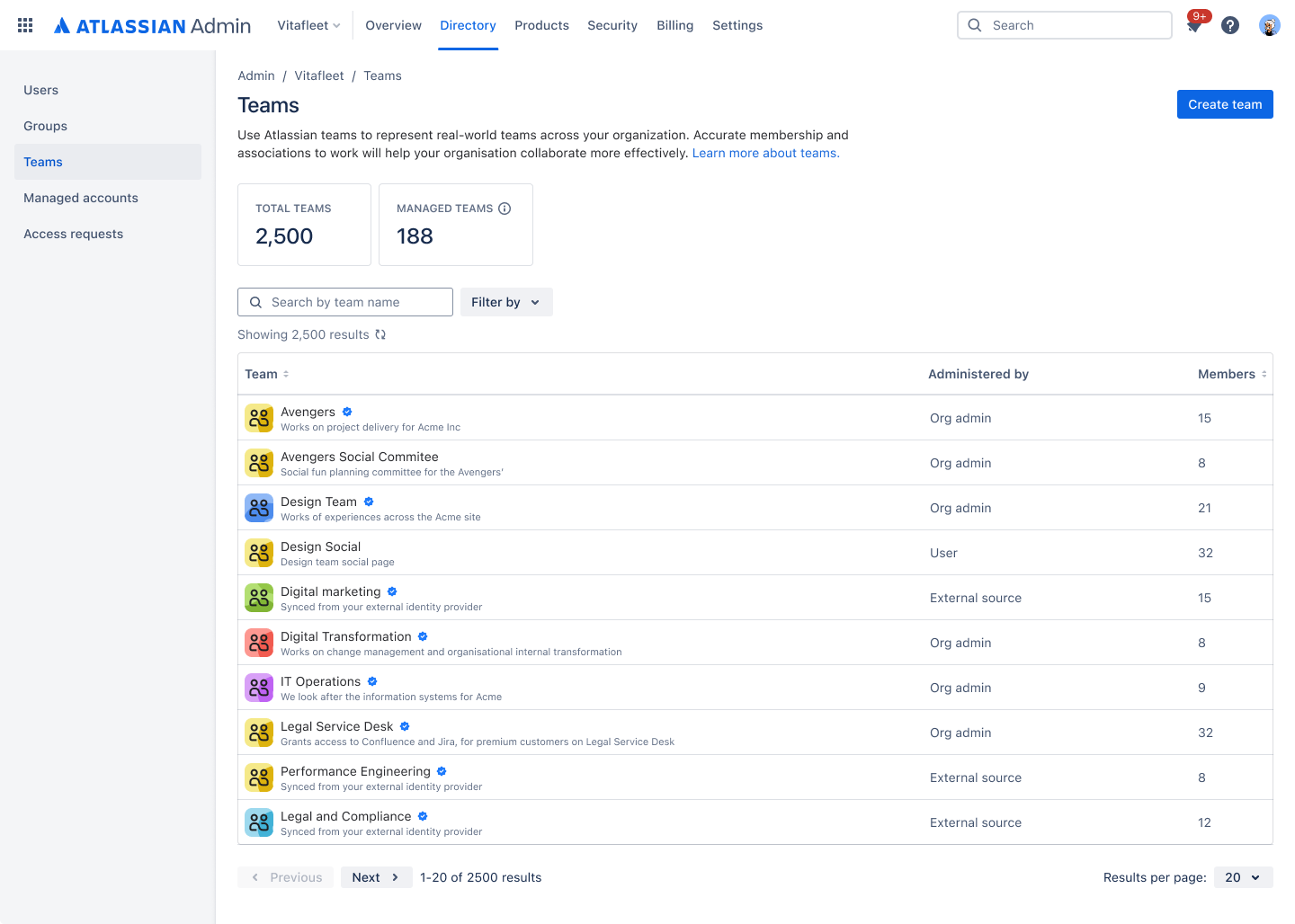 Centrally view and manage teams in your new teams ... - Atlassian Community