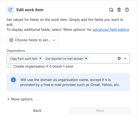 How to automate adding organization to service man...