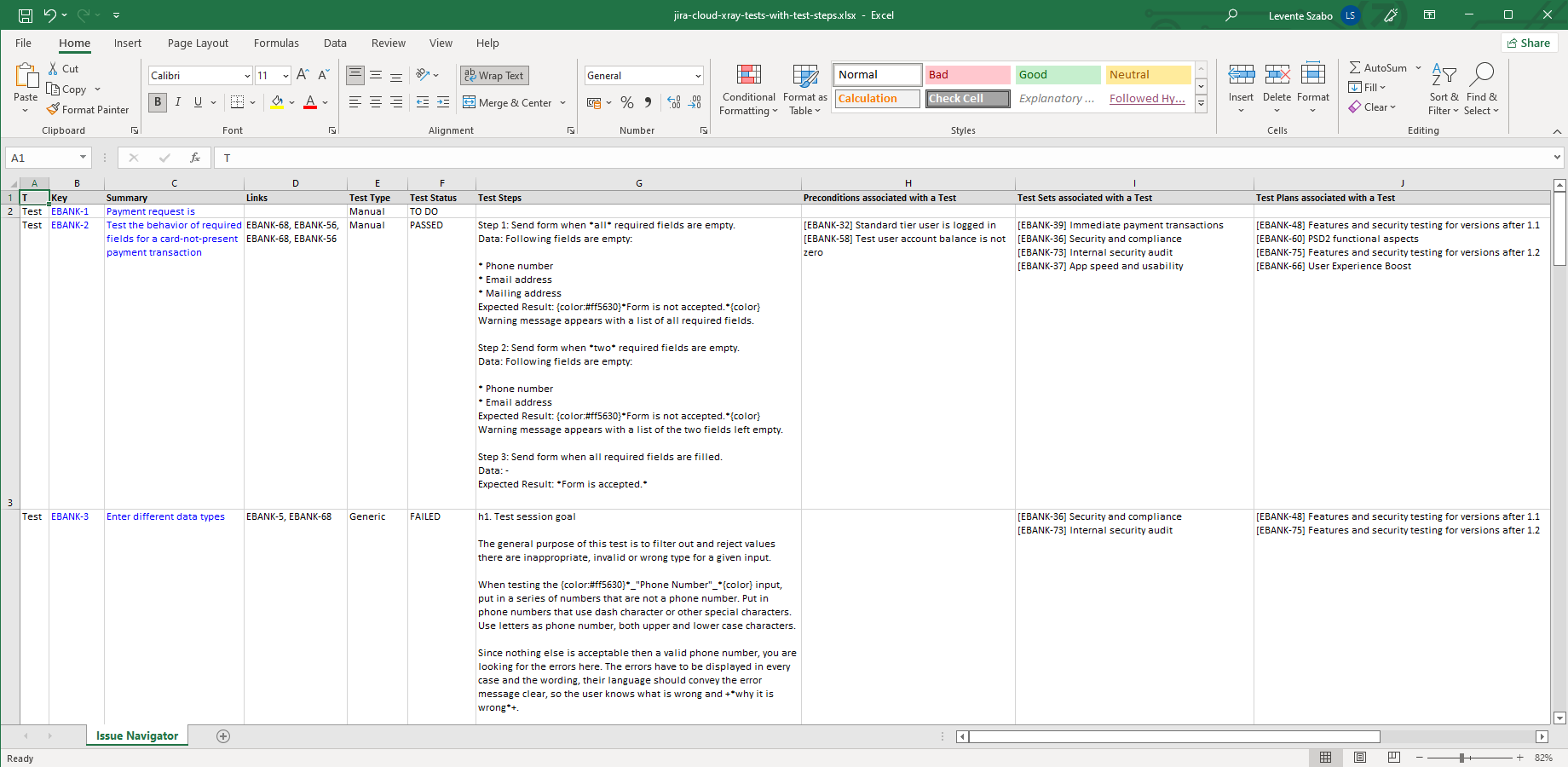 How do I export X-Ray tests WITH test steps in 202...