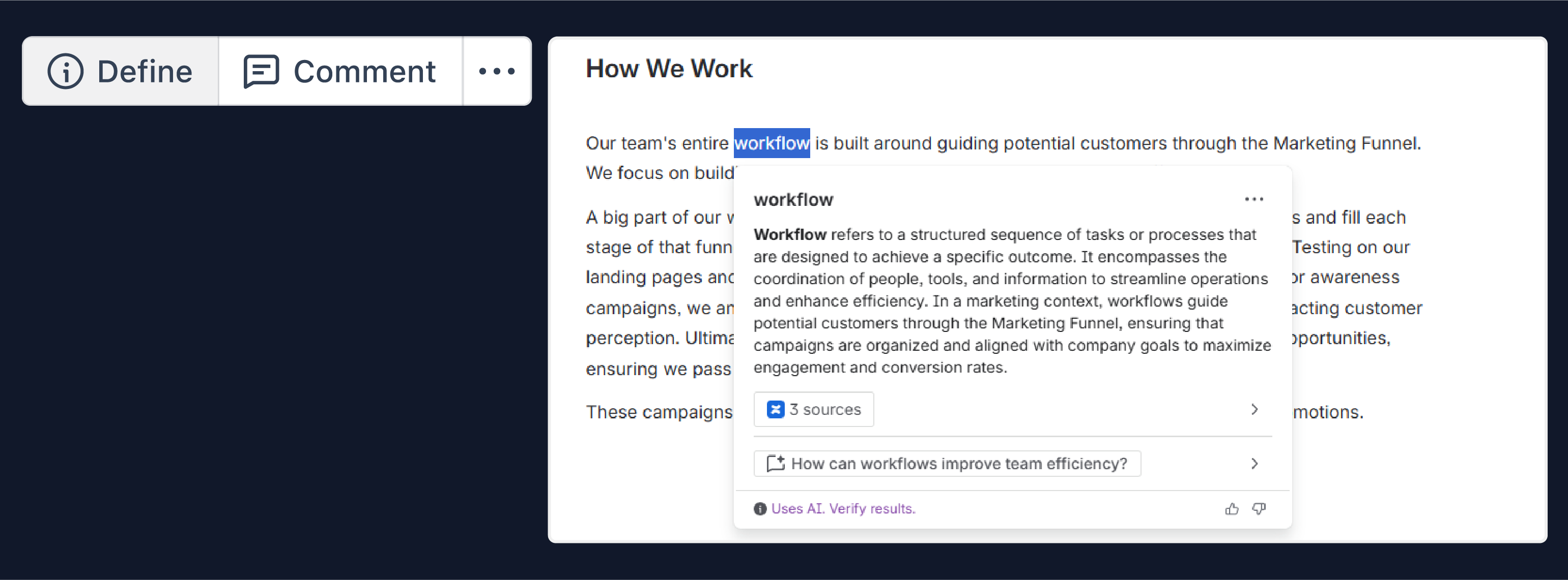 Glossary vs. Confluence AI "Define": What’s the Ri... - Atlassian Community