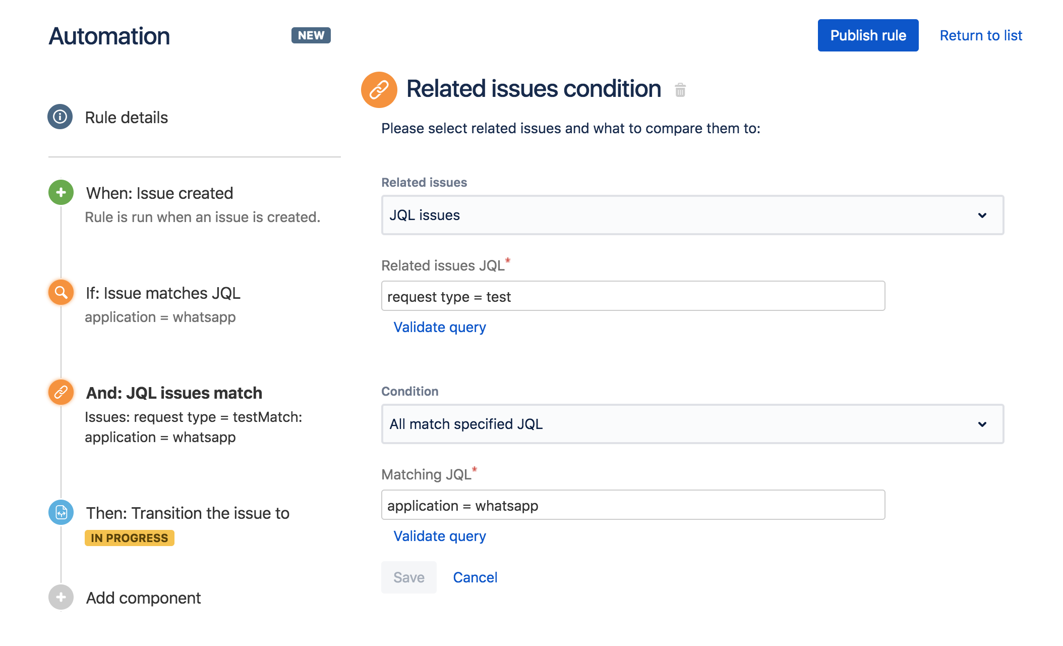 Create a list of approved requests for customers