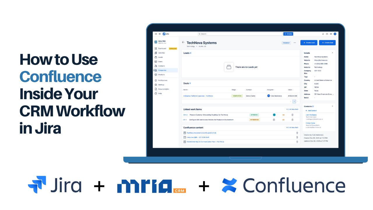 How to Use Confluence Inside Your CRM Workflow in ... - Atlassian Community