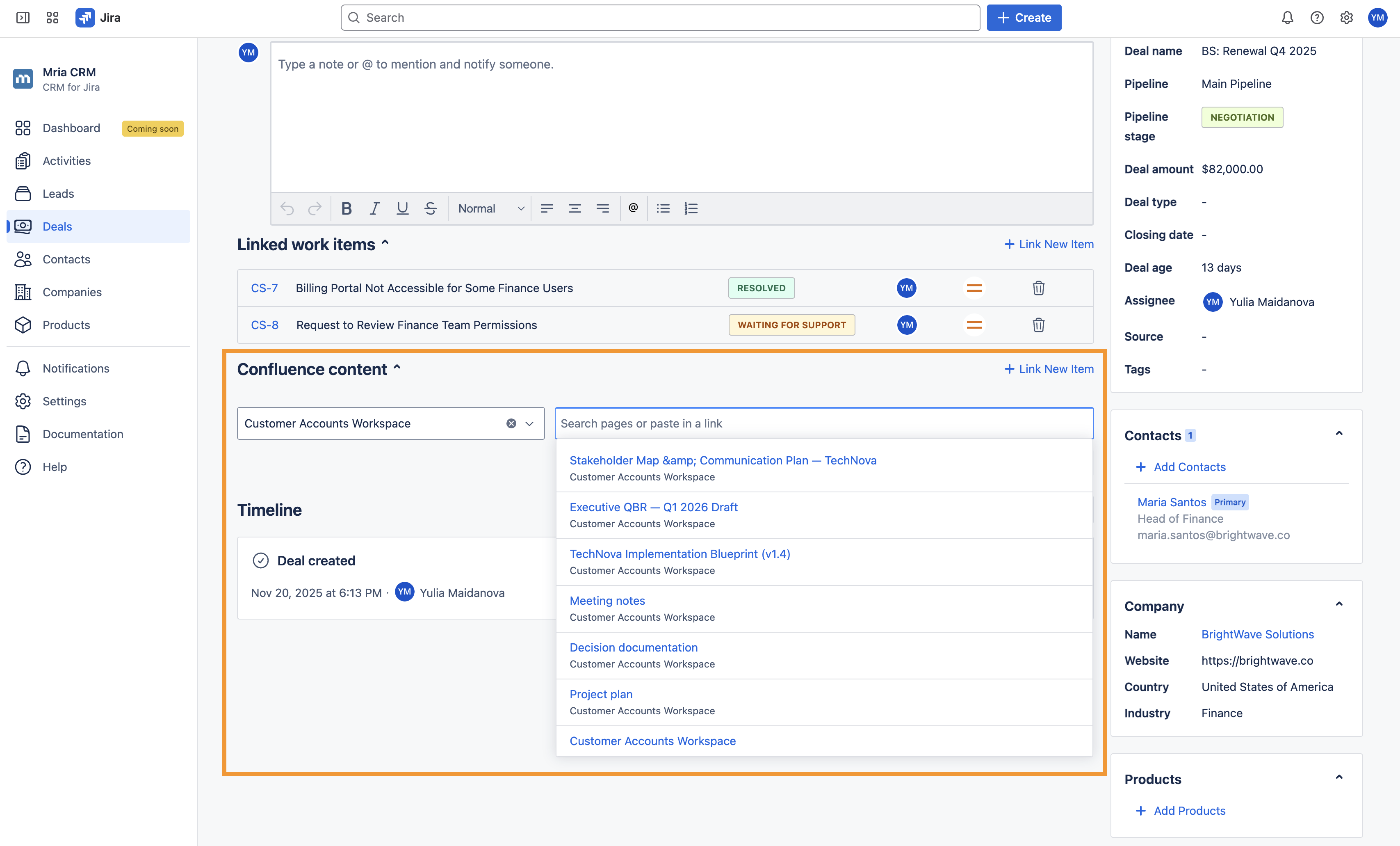 How to Use Confluence Inside Your CRM Workflow in ... - Atlassian Community