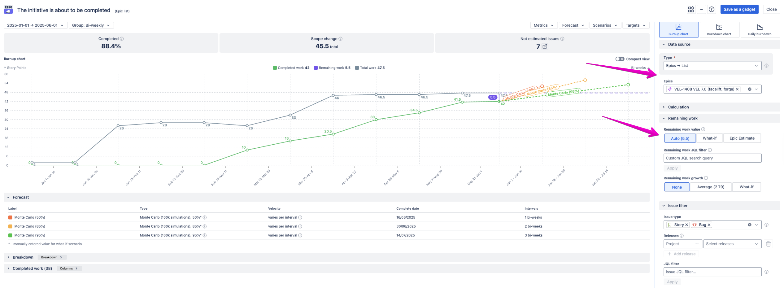 📣 Agile Charts level up: Epic estimate forecastin... - Atlassian Community