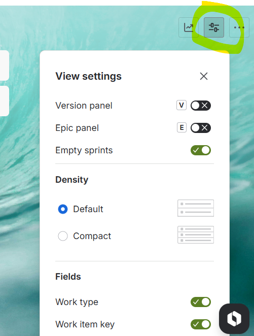 How to open Epic & Version Panels in new UI