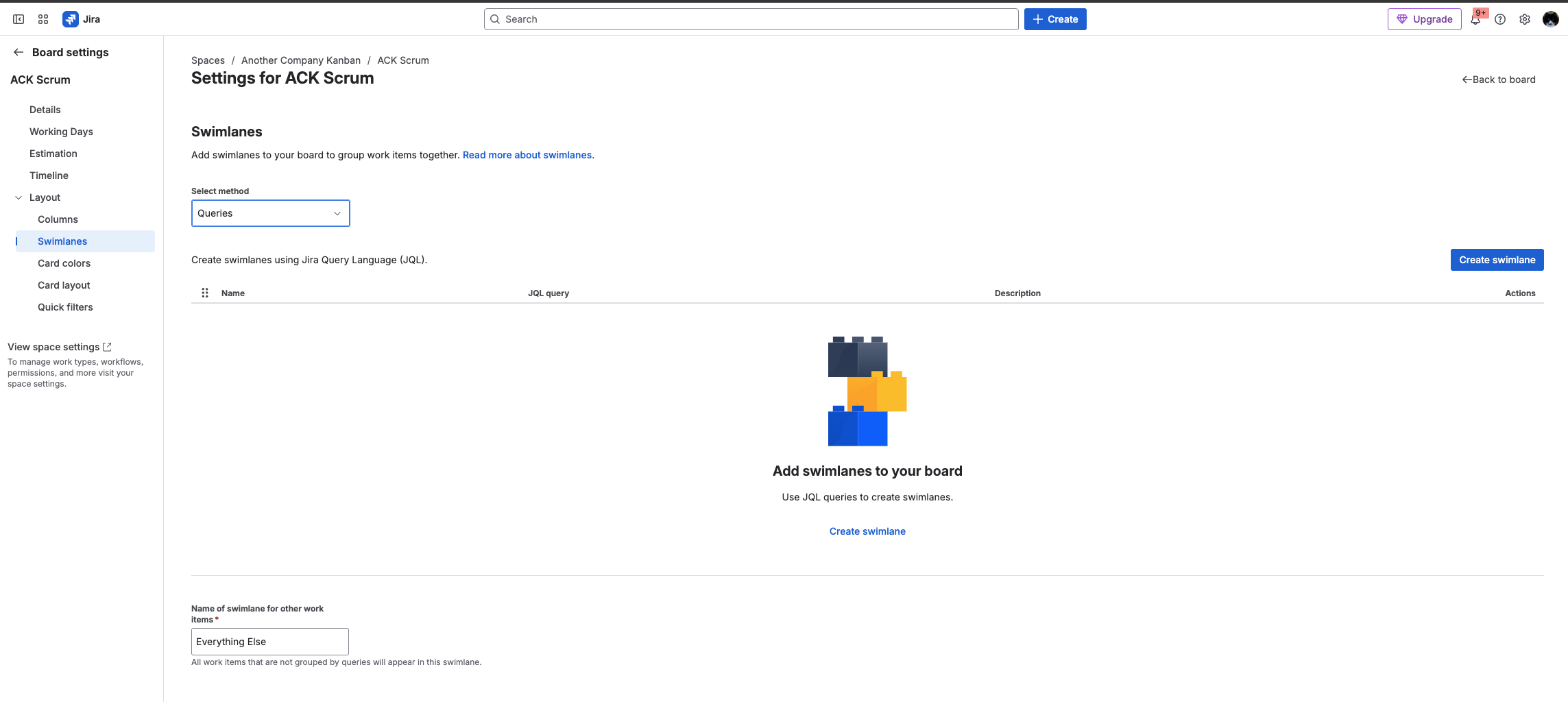 How do I add additional Swimlanes to my board?