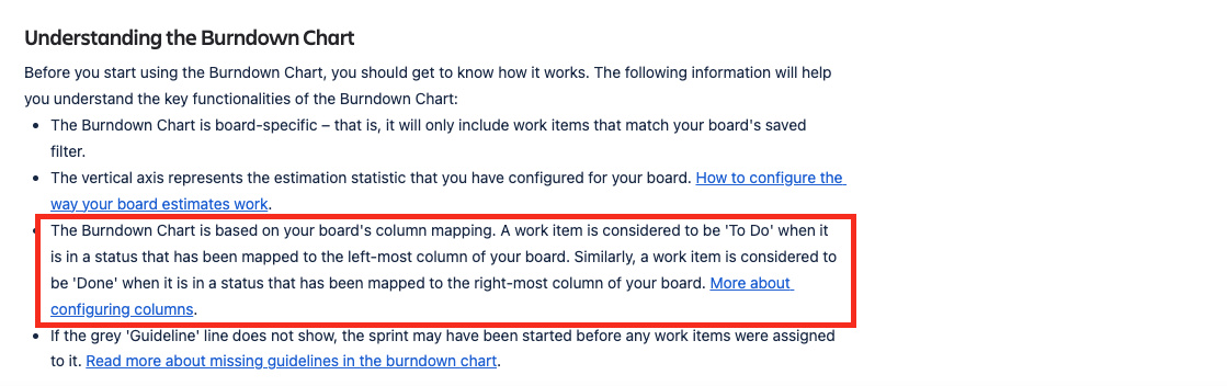 I can't get my burn down to be accurate based on m...