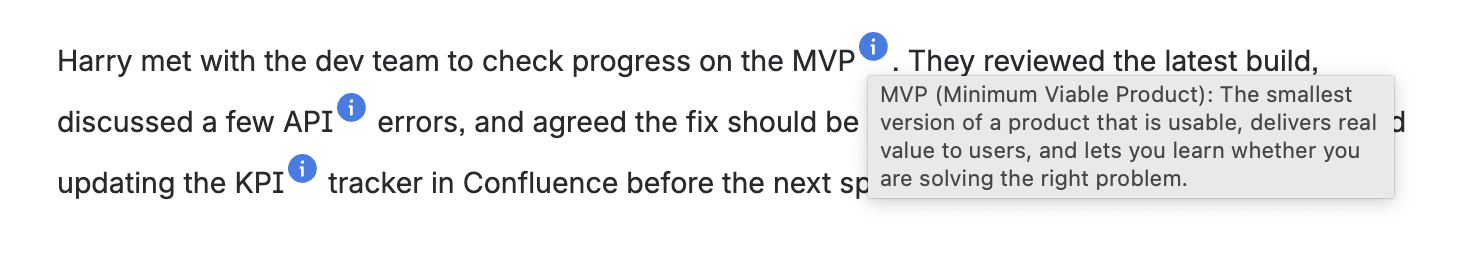 How to add a tooltip to your Confluence page - Atlassian Community