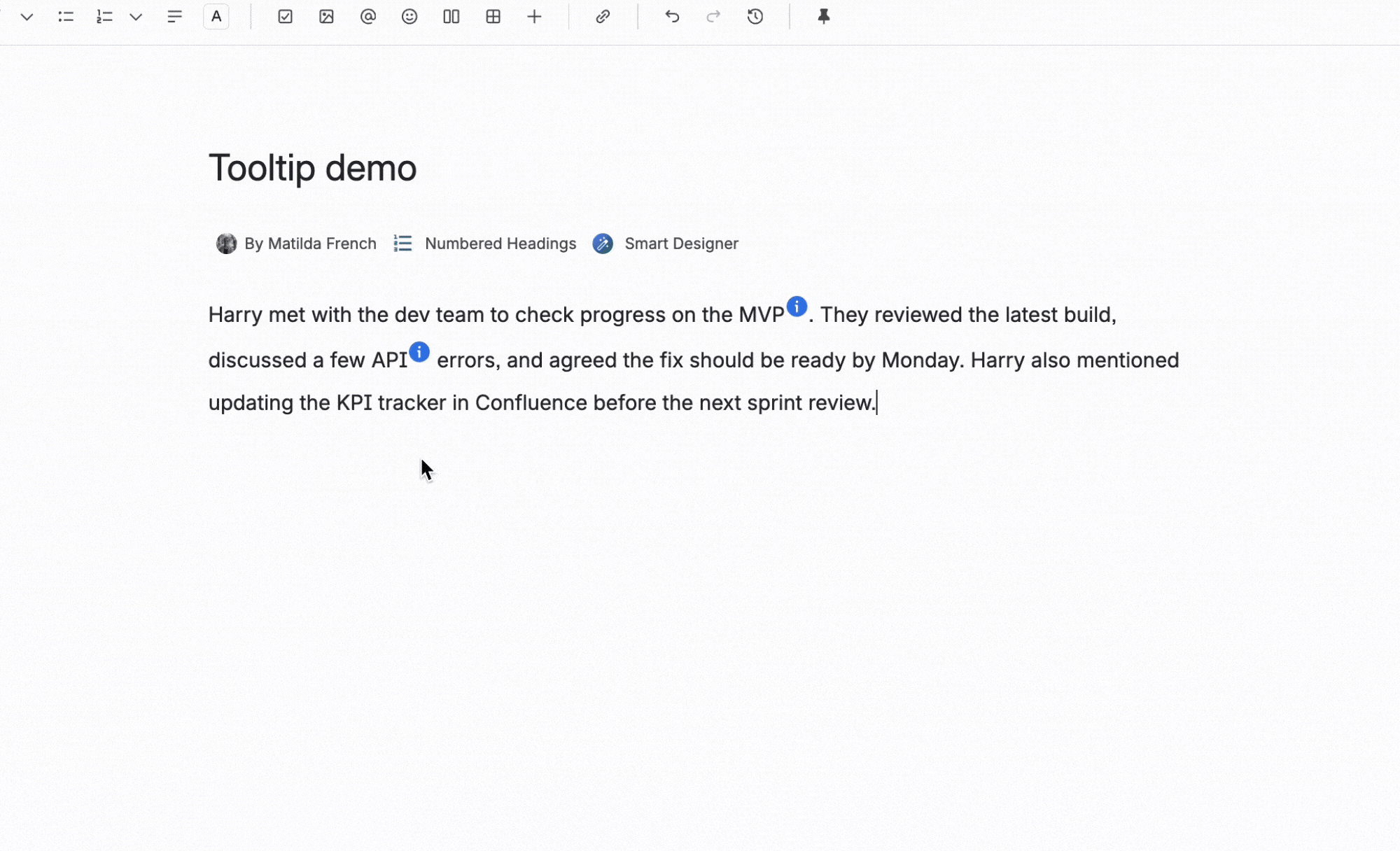 How to add a tooltip to your Confluence page - Atlassian Community