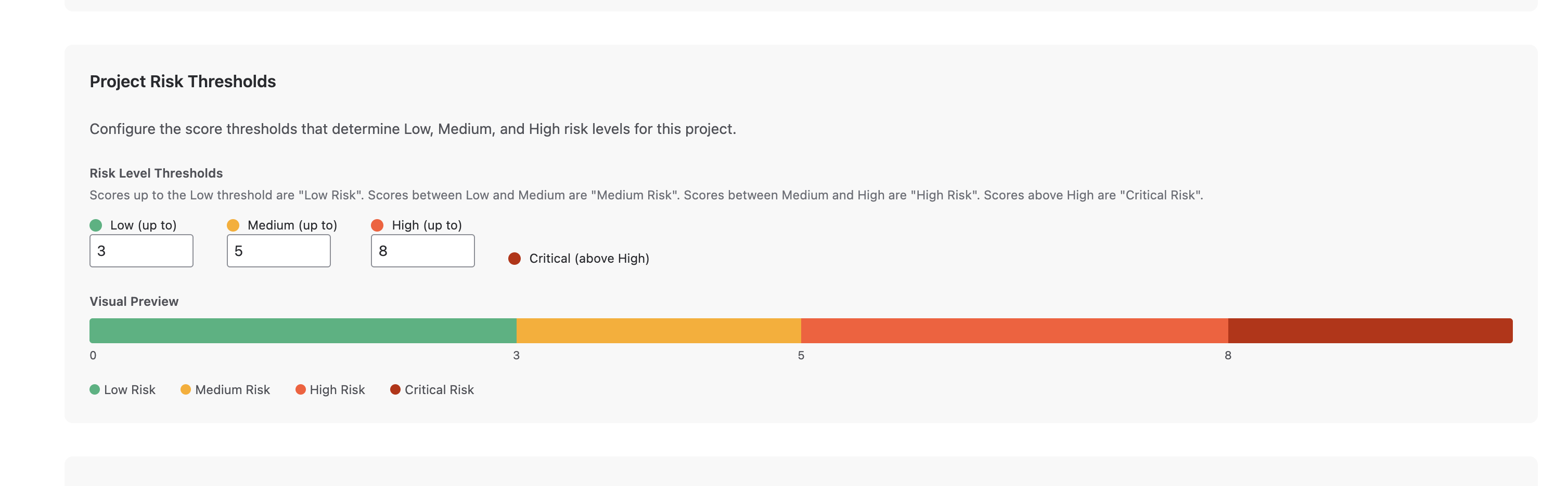 Risk Management with custom formulas and fields