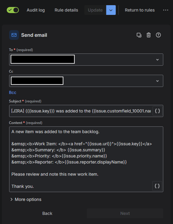 Automation in Work Item Intake - Atlassian Community
