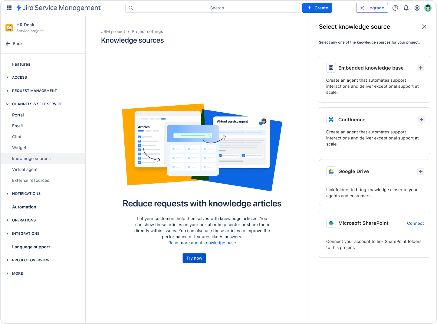 New knowledge base features for Jira Service Management