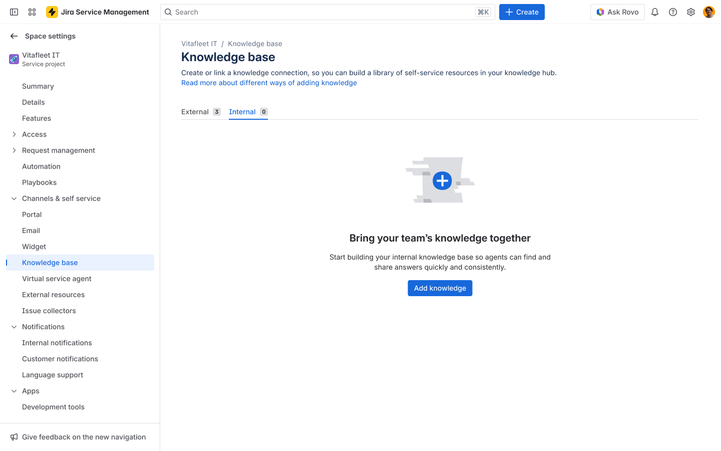 New knowledge base features for Jira Service Management