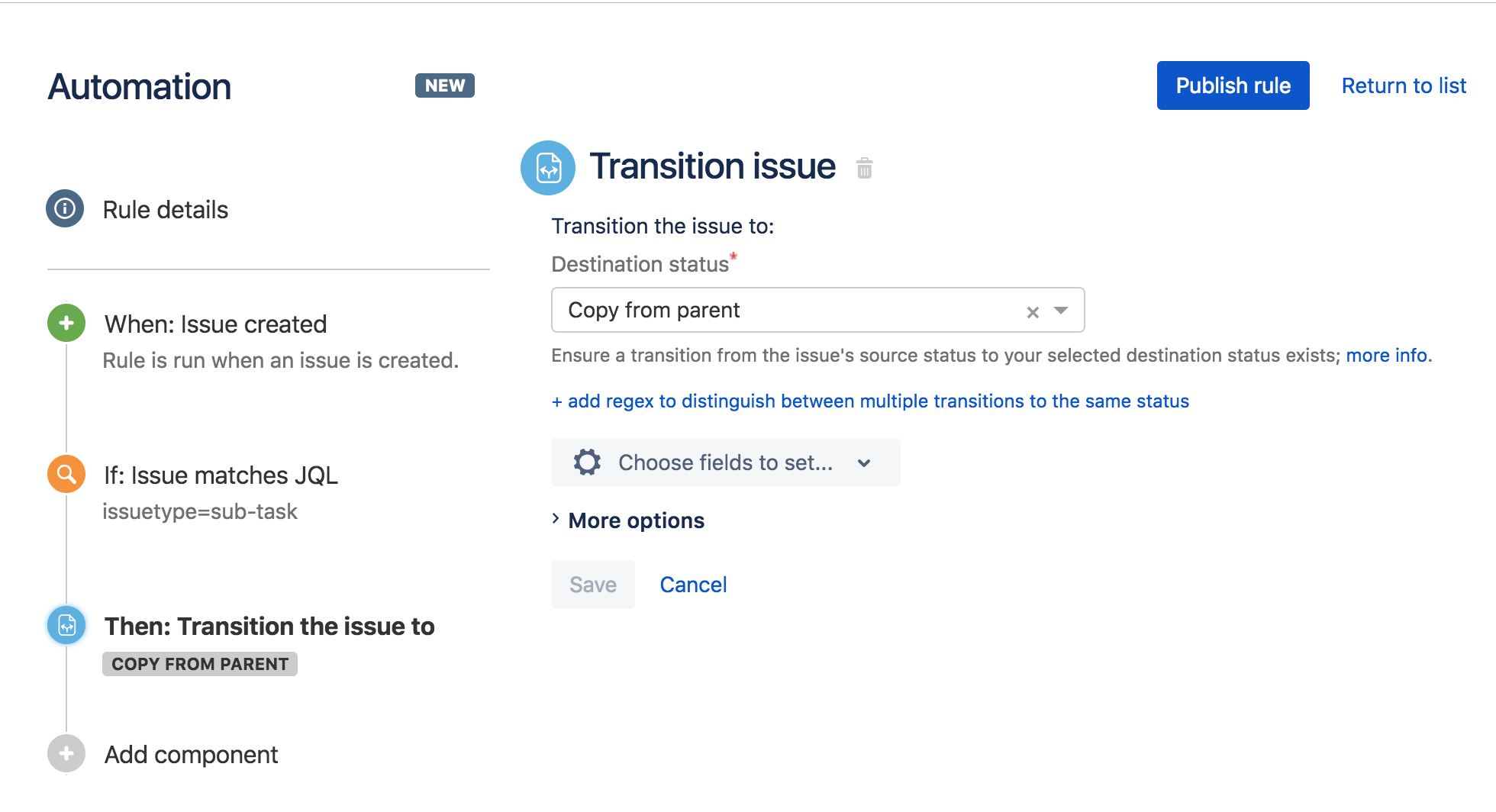 Solved: Create a Sub-task with status of parent issue (JIR...