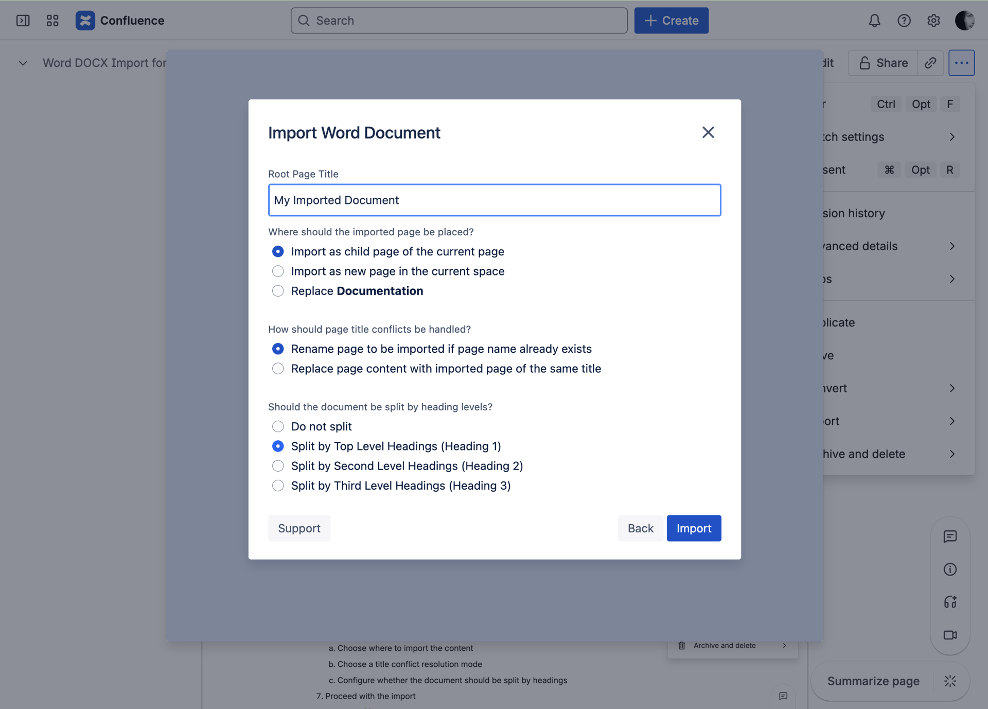Solved: How to import word documents with create one or mo...