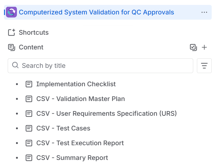 Computerized System Validation Package for QC Appr... - Atlassian Community