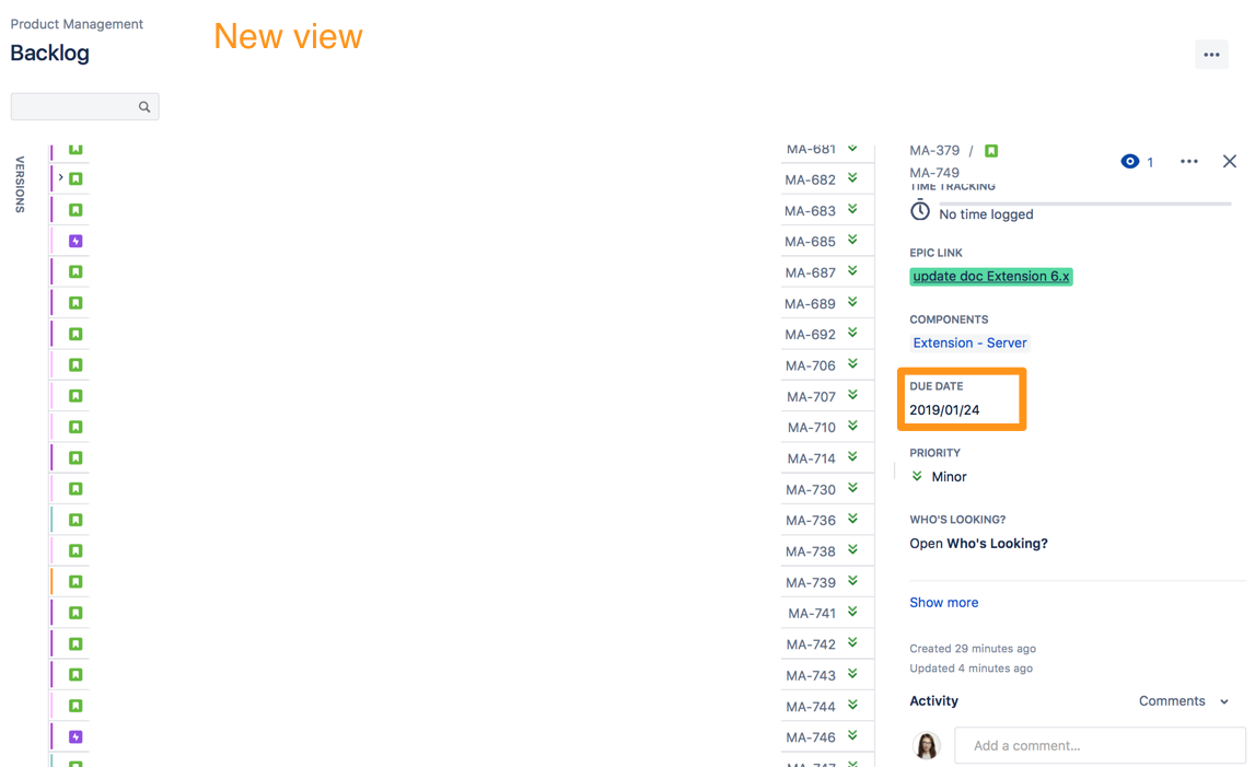 Is there a way to update the date format for the D...