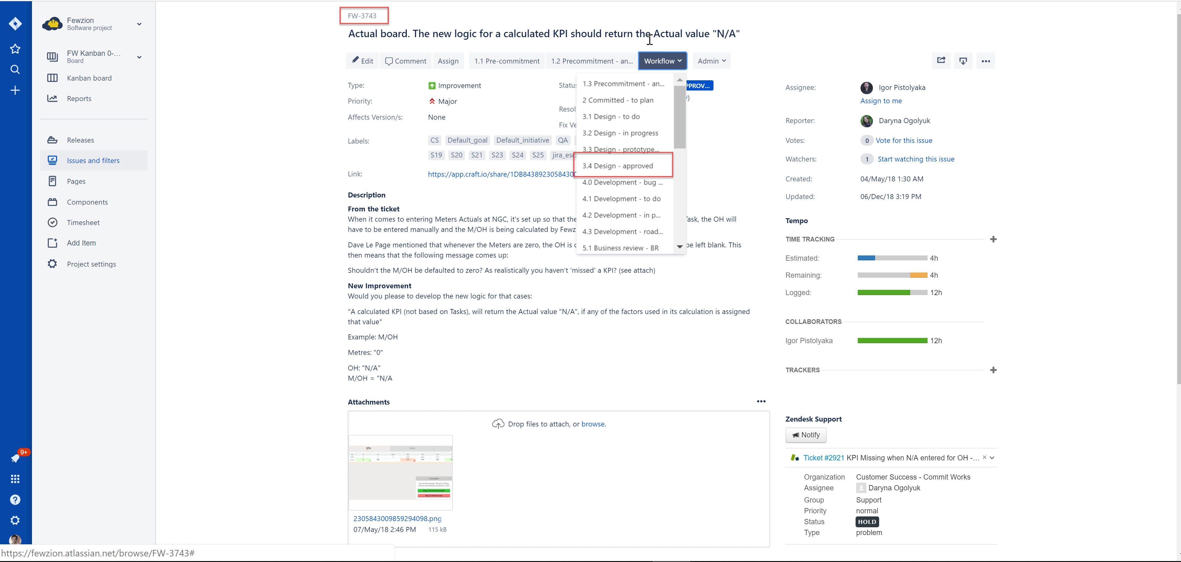 Update an existing workflow and apply the changes ...
