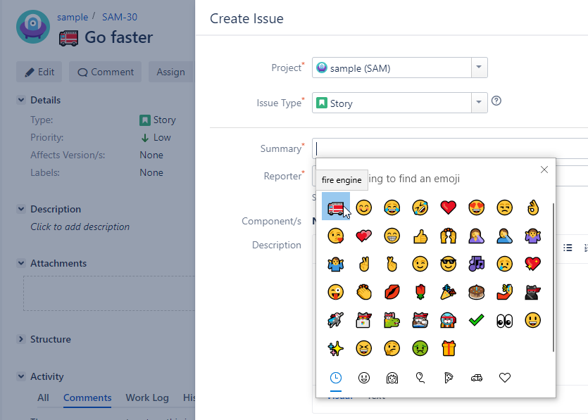 Solved: Emojis in JIRA Issue Summary