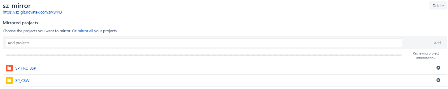 Bitbucket data center mirror error
