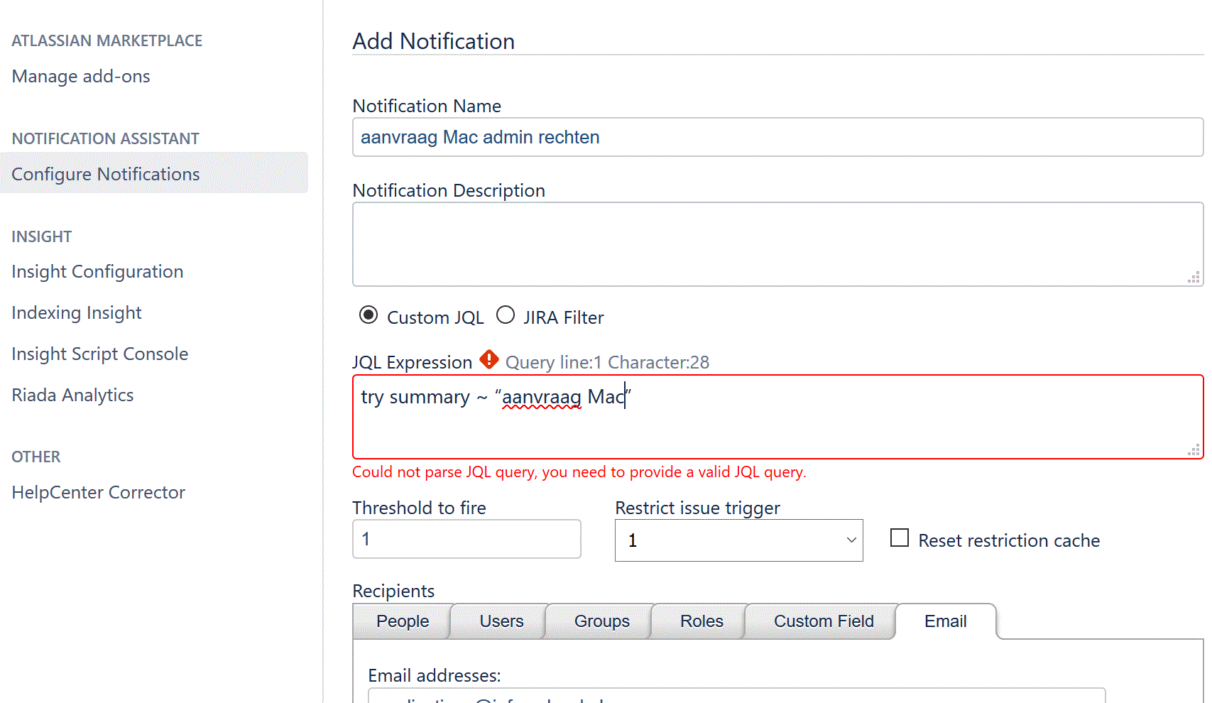 Solved: notification (by email) when tickets are created w...