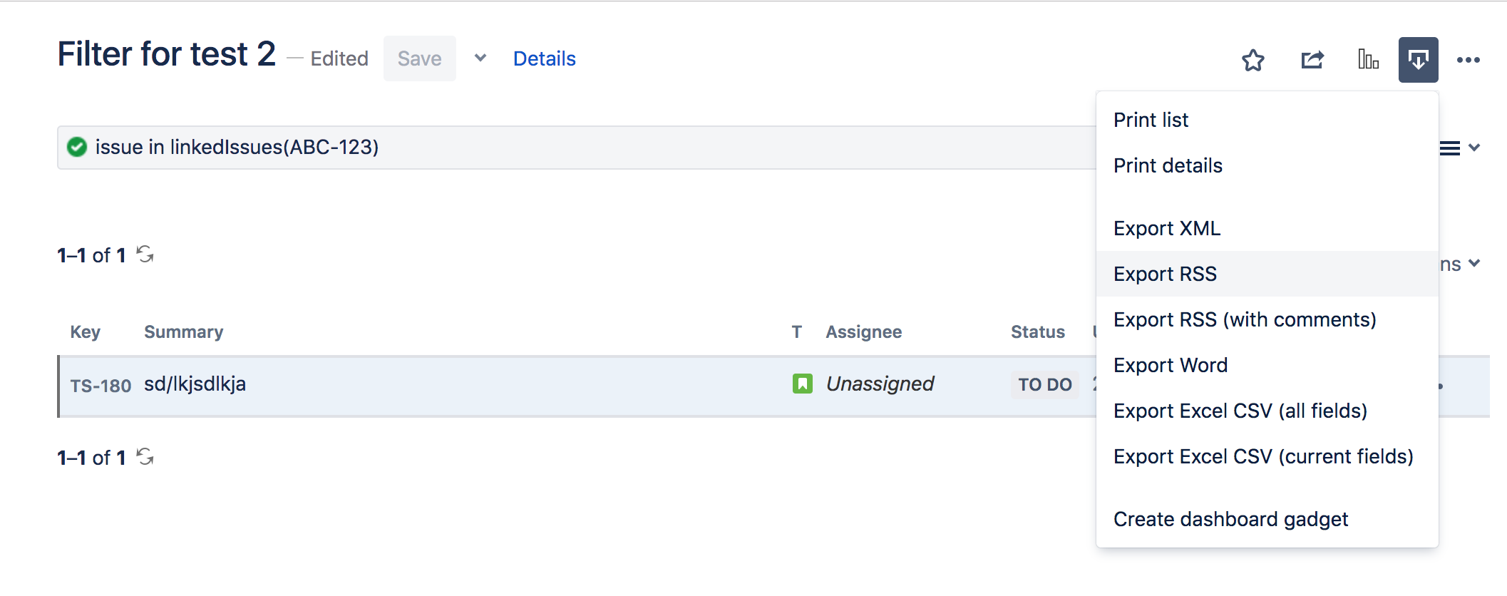 Solved: How to extract JIRA tickets linked?