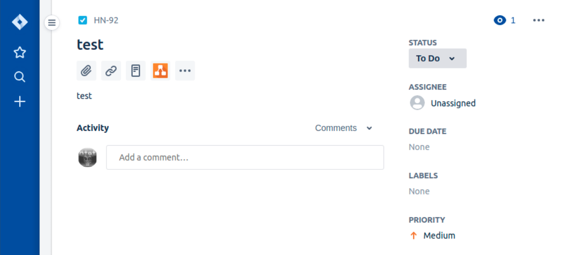 How to show epic in task detail page?