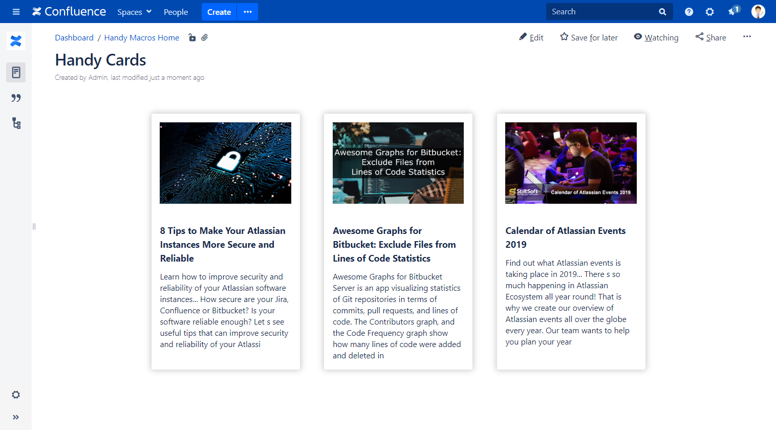 More user friendly list of Blog Posts