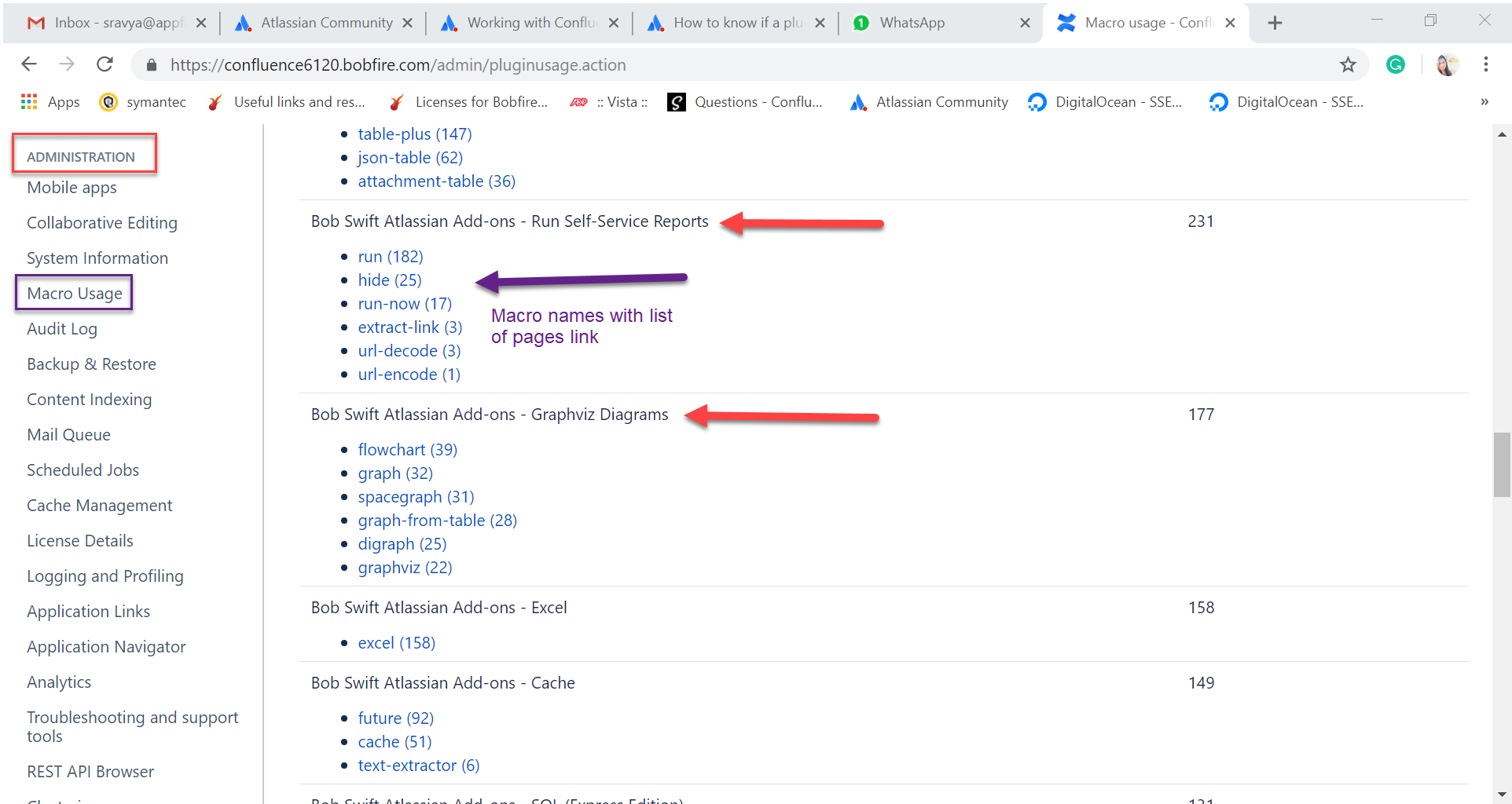 Solved: How to know if a plugin is used