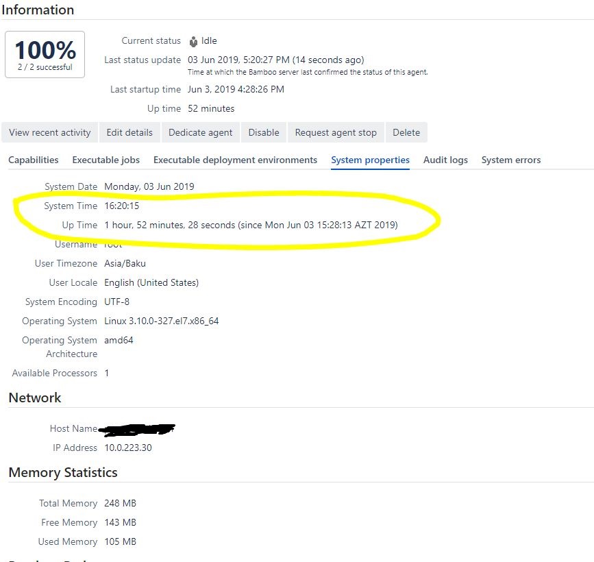 Why does bamboo agent stop spontaneously