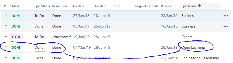 How to get sidebar's EPIC LINK to not show all res...