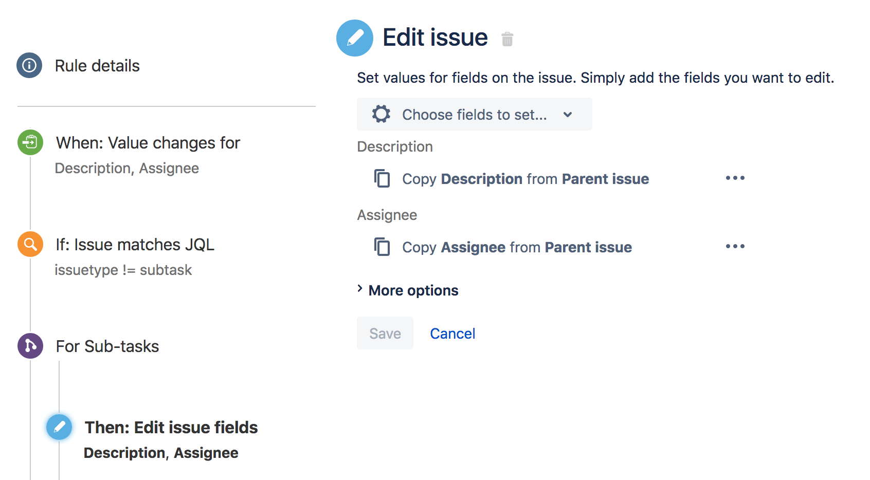 Defaulting values from a parent object during work...