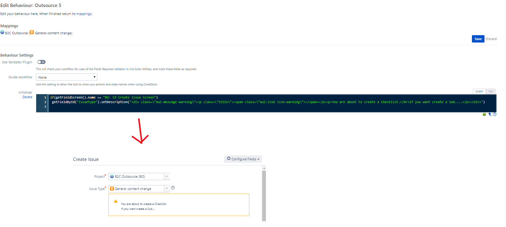 Solved Info Message On Issue Create With Scriptrunner 