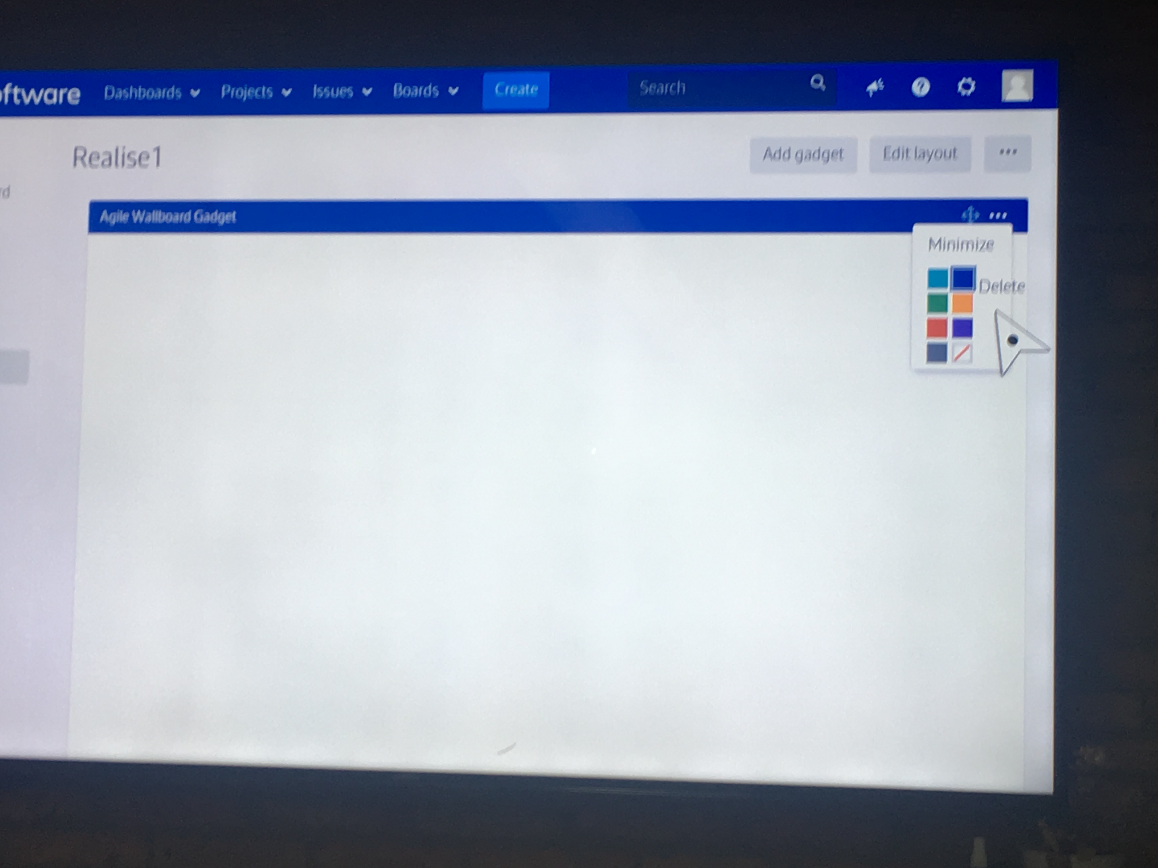 Agile Wallboard Gadget not working on Samsung TV