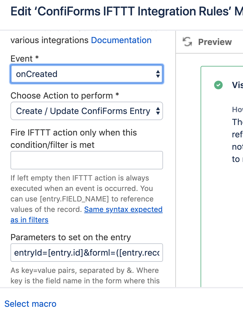 Confiforms count possible?