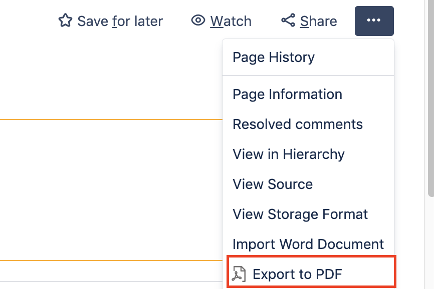 Export old version of a page to PDF in Confluence