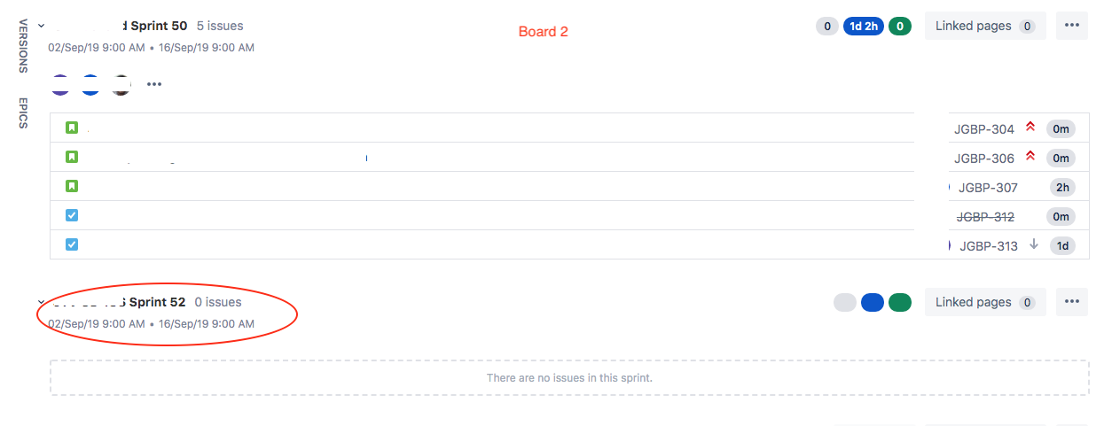 Multiple sprint active in a single board and its l...