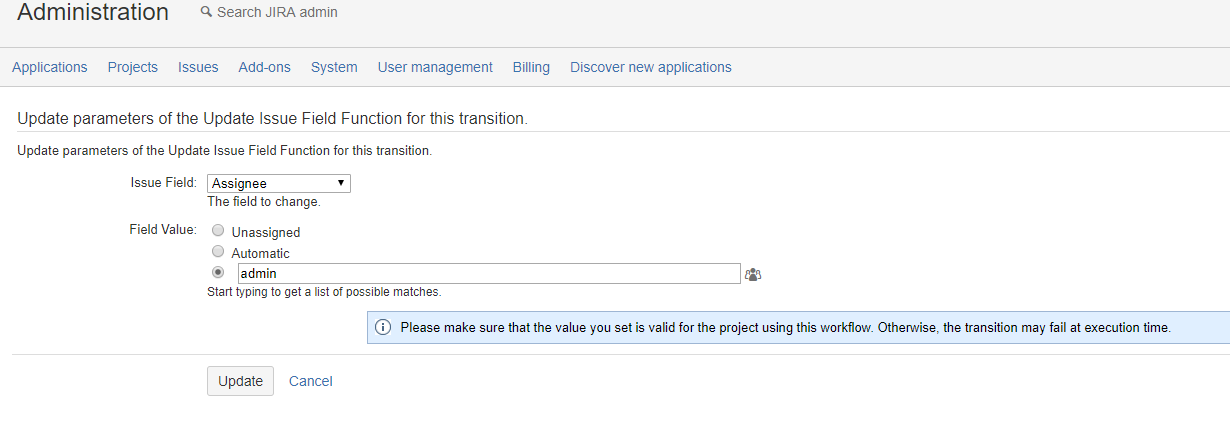How do I assign an issue in post functions based o...