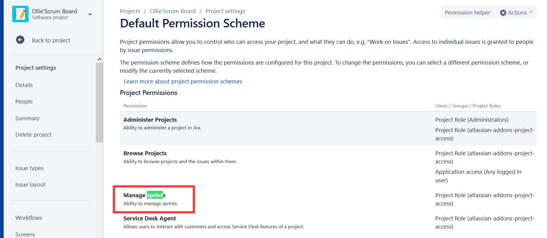 I don't see an option to cancel or delete a Sprint...