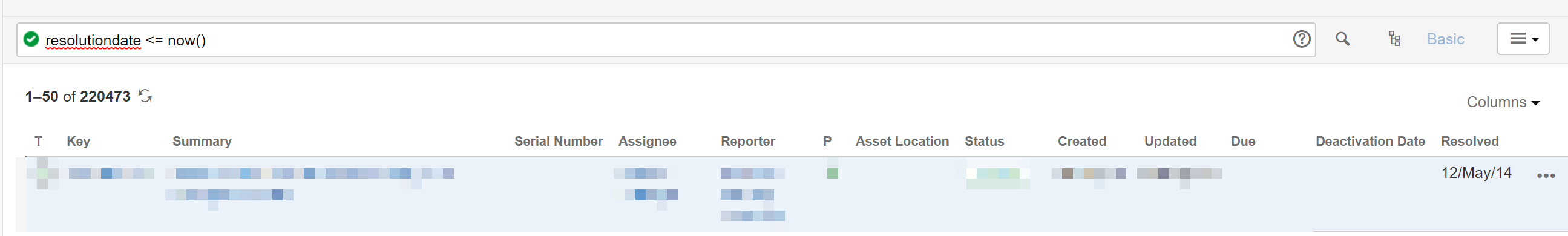 What is the name of the "date resolved" field