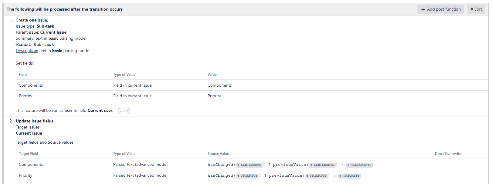 Solved Jira Workflow Toolbox Create Issue Post Function