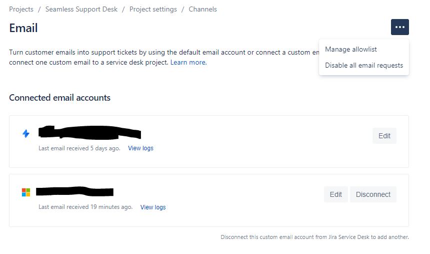 How to change the Request Type for Email Requests?