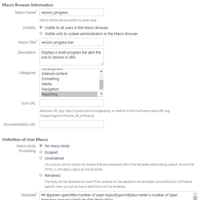 Solved: jira version progress bar in a confluence table?