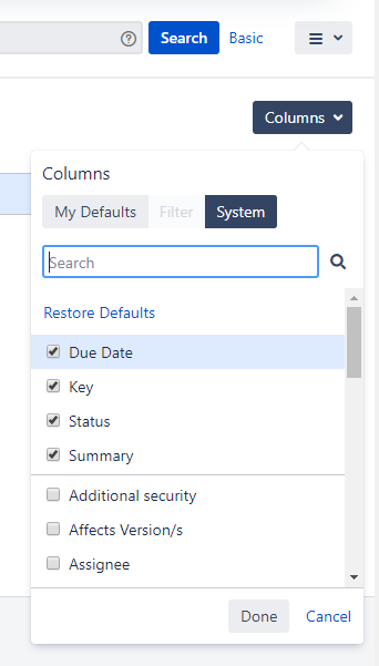 EPIC Link on JQL and export are different