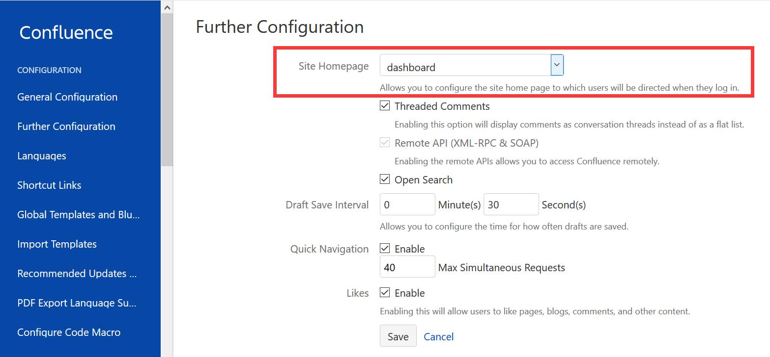 How do I change default space home?