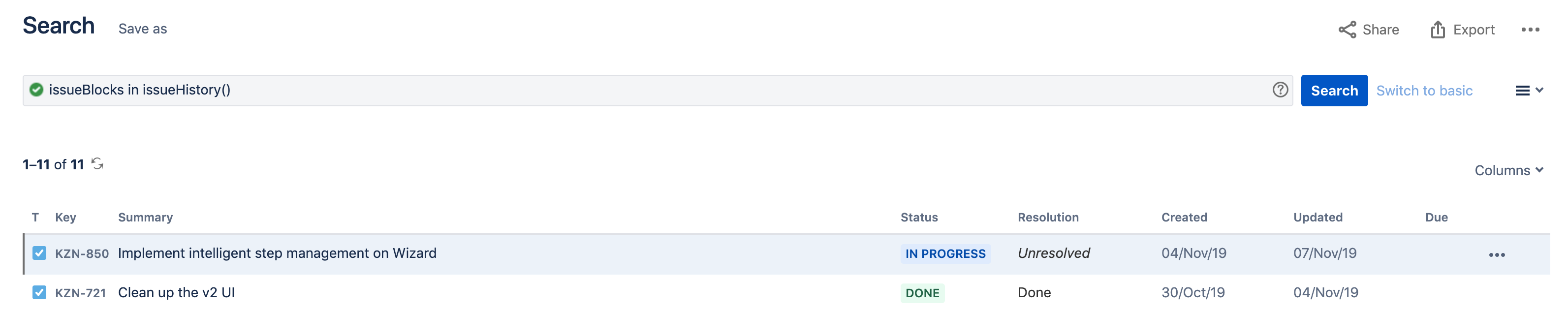 Solved: Filter issues by 'is blocked by', 'blocks' and oth...